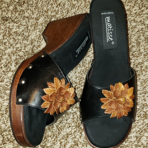 Matisse | Shoes | Matisse Wooden Platform Open Toe Clogsandals | Poshmark